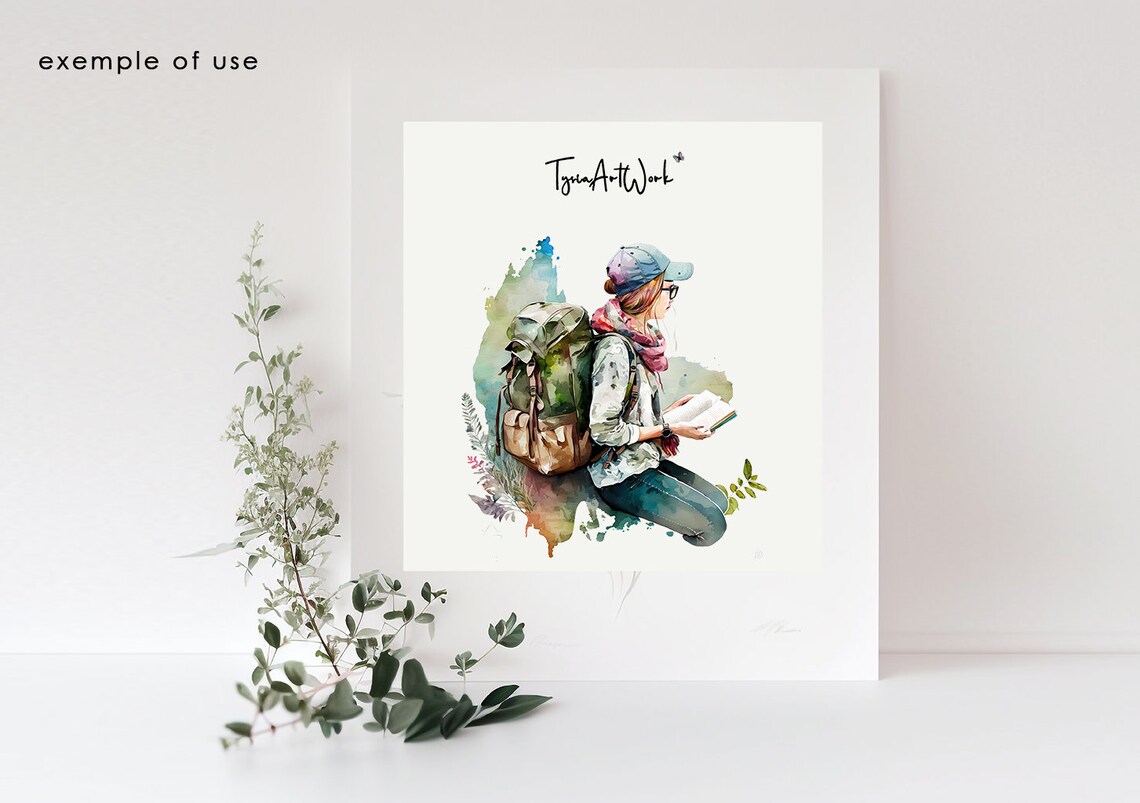 Traveler Clipart Watercolor World Traveler PNG Clipart - Etsy