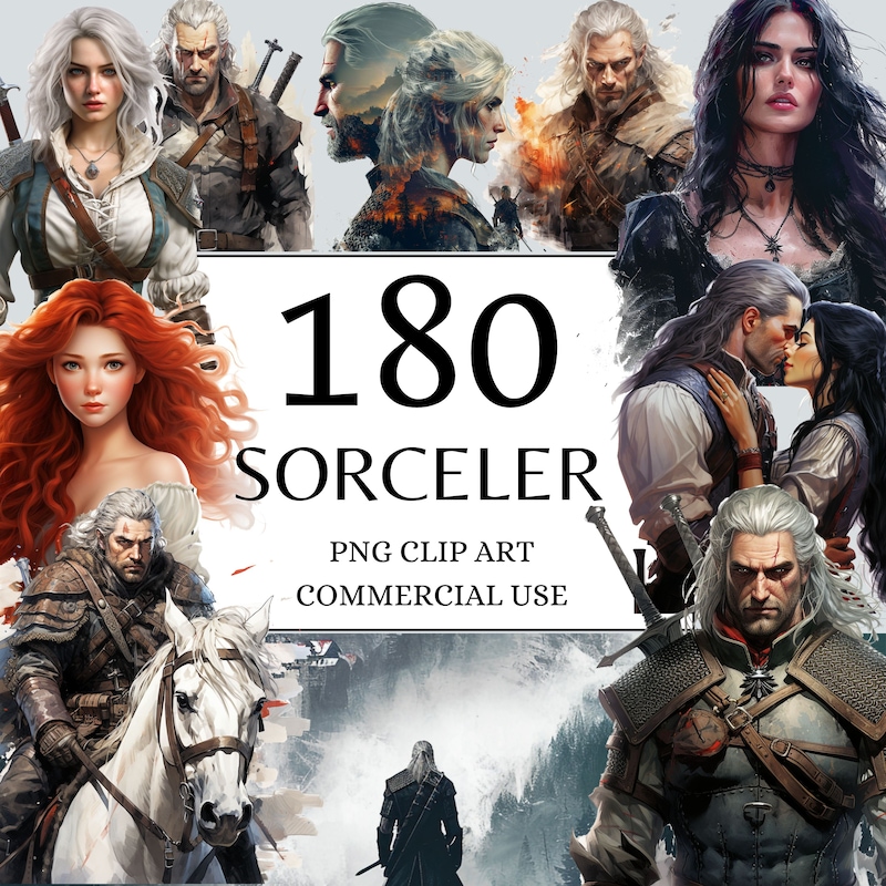 The Witcher Clipart - Etsy UK