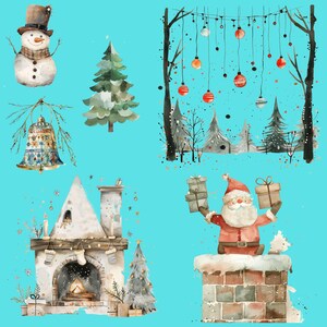 150 Cute Christmas Day Clipart - Cute Santa Claus - Sweet Christmas ...