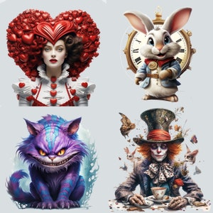 Alice Clipart Wonderland Clipart, PNG, Commercial Use, Watercolor ...