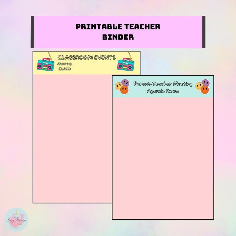 Teacher Binder, Ultimate Teacher Binder, Binder Cover, Complete Teacher ...