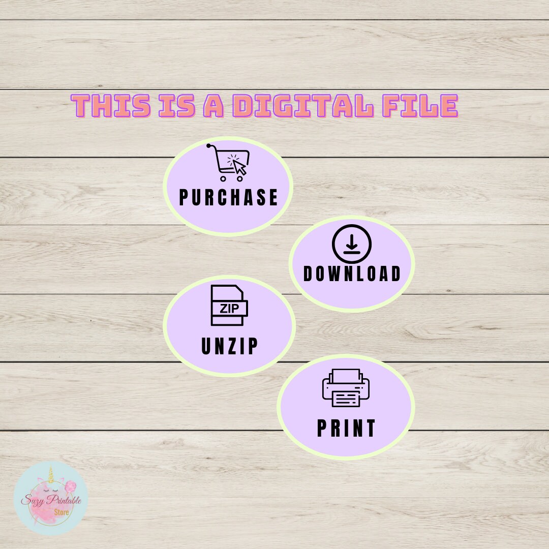 Birthday Activity Favor, Printable Birthday Activity Placemat, Birthday ...