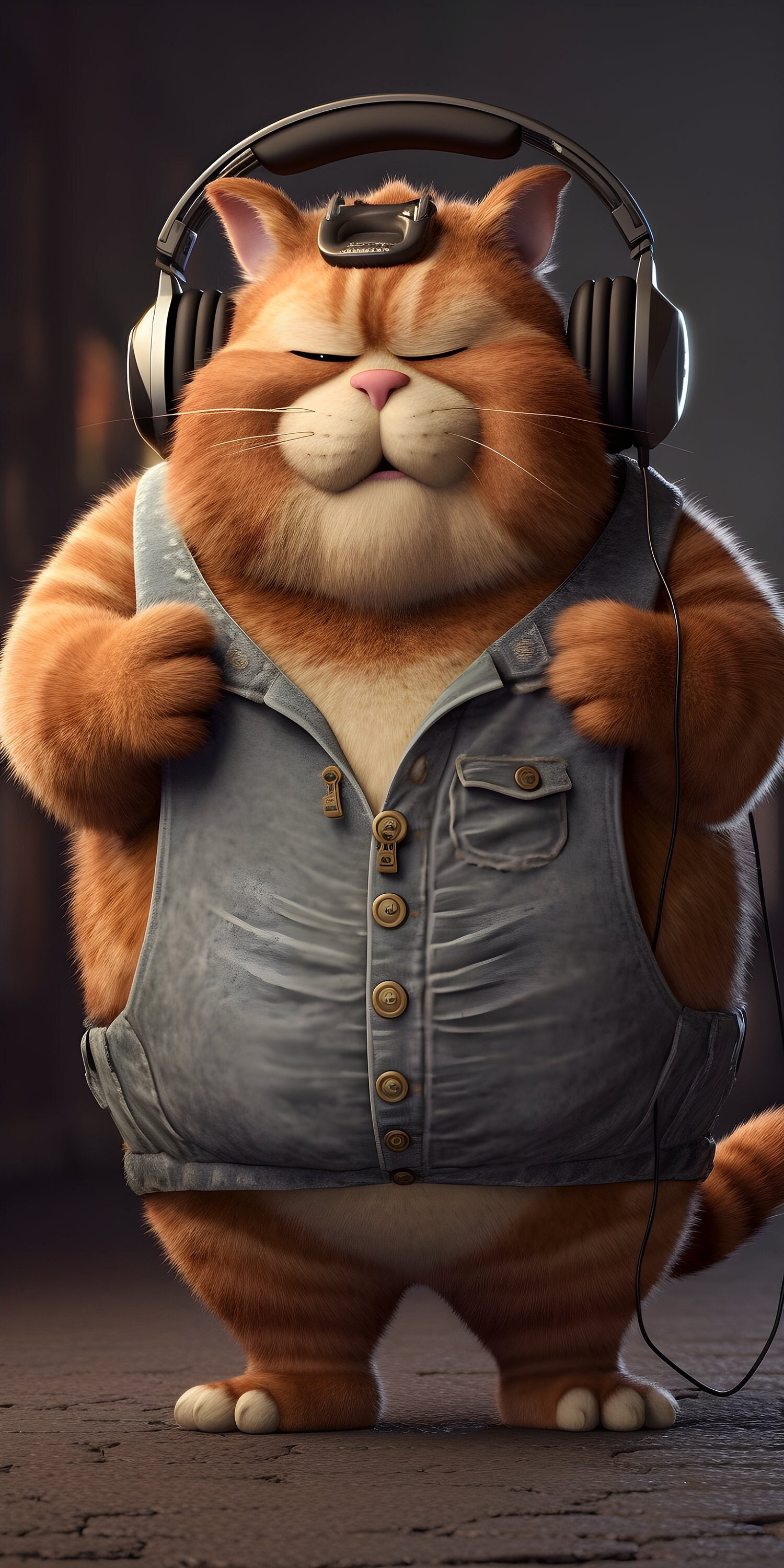 Beats by Chunk: the Music-loving Cat - Etsy