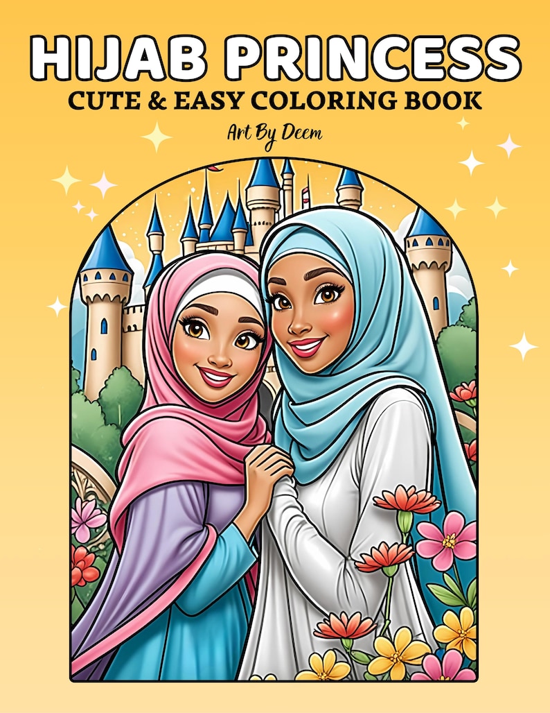 Hijab Princess Coloring Pages | Fun & Educational Activities for Muslim ...