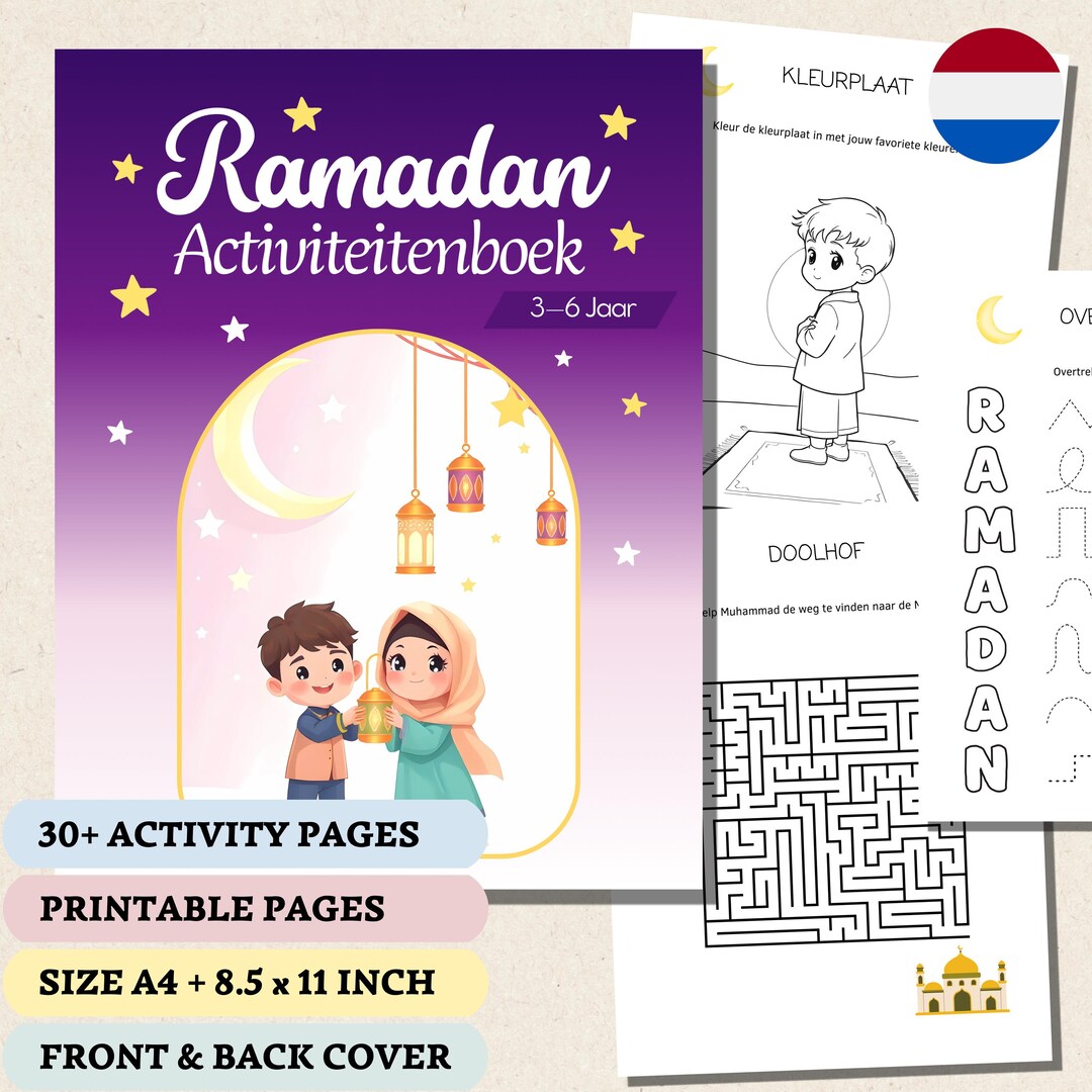 Ramadan Activity Book Kids Printable Ramadan and Eid Games, Coloring ...