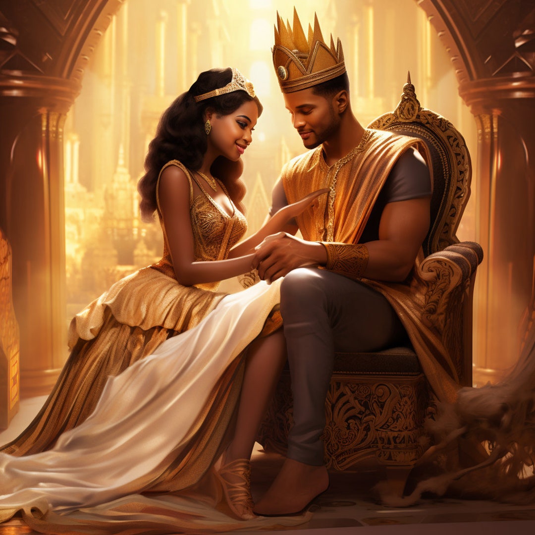 A King and His Queen Wall Arts Digital Downloads - Etsy
