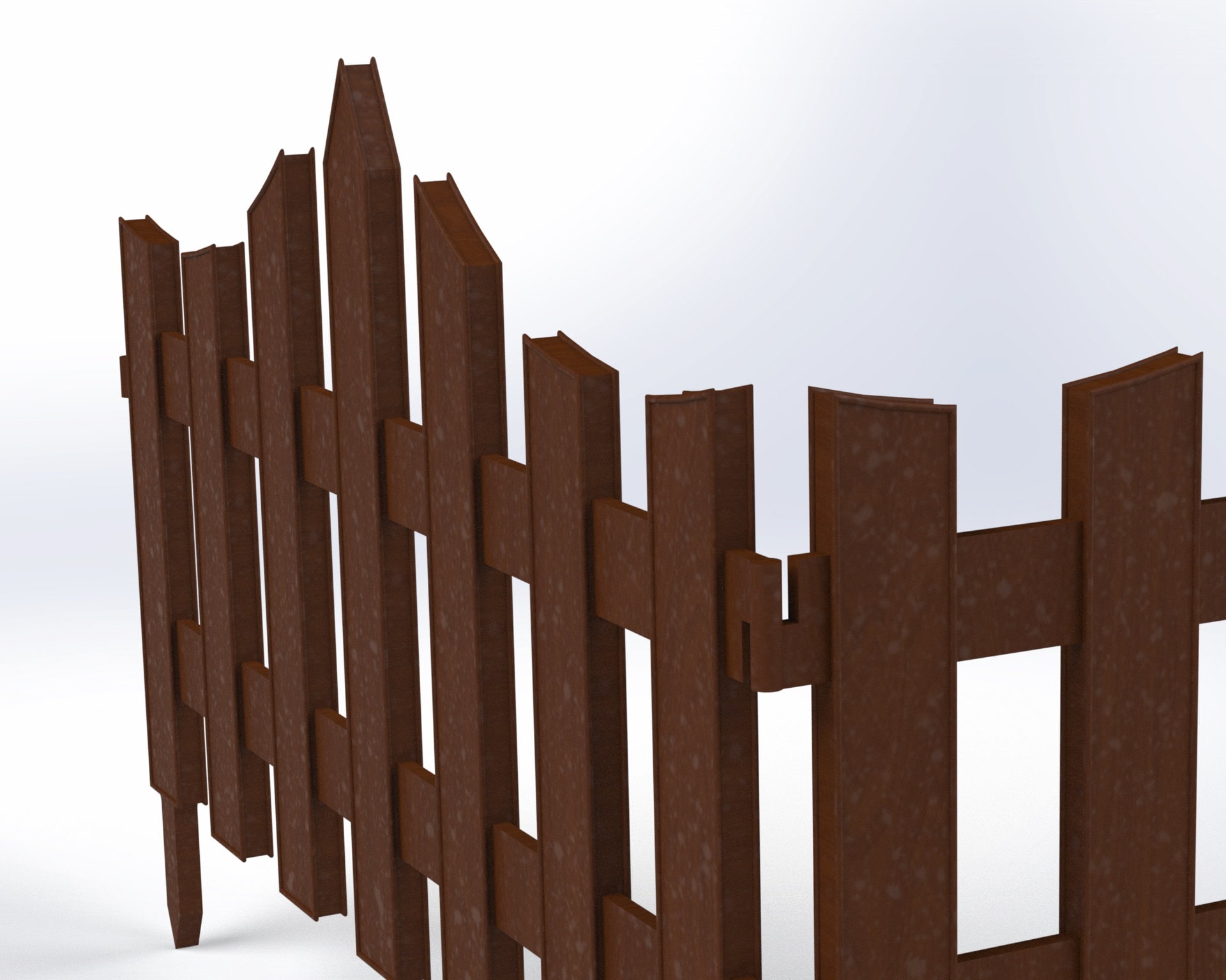 3D Model Tiny Fence for Garden - Etsy