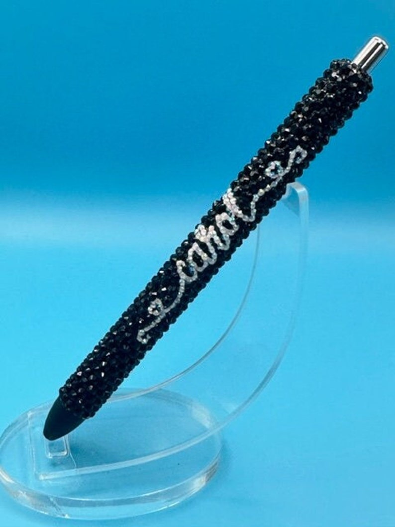 Personalized Rhinestone Pen, Bling Pen, Custom Gel Pen - Etsy
