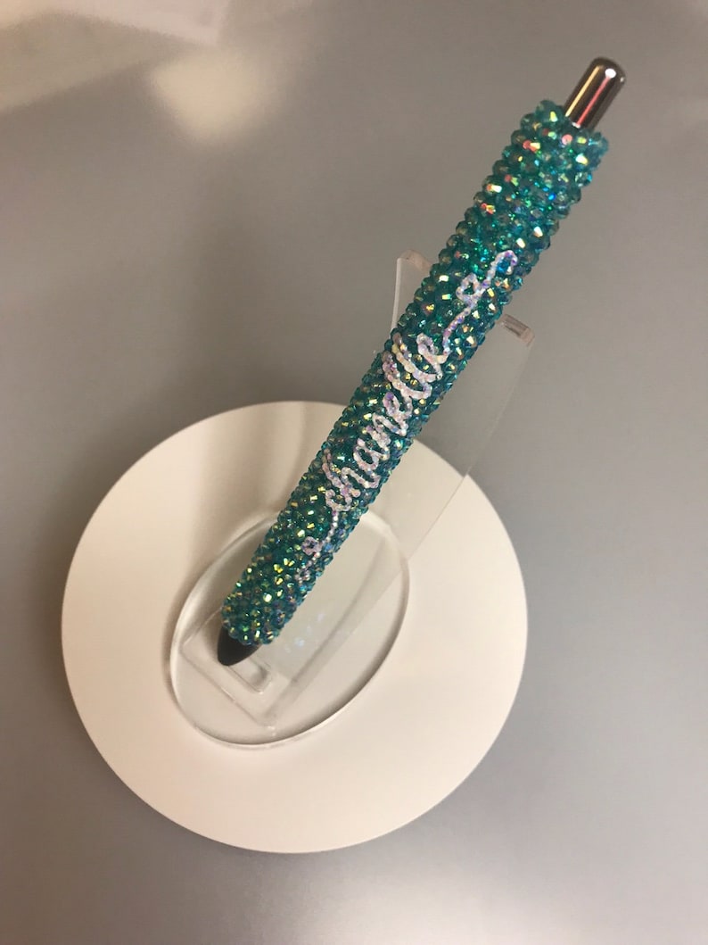 Personalized Rhinestone Pen, Bling Pen, Custom Gel Pen - Etsy
