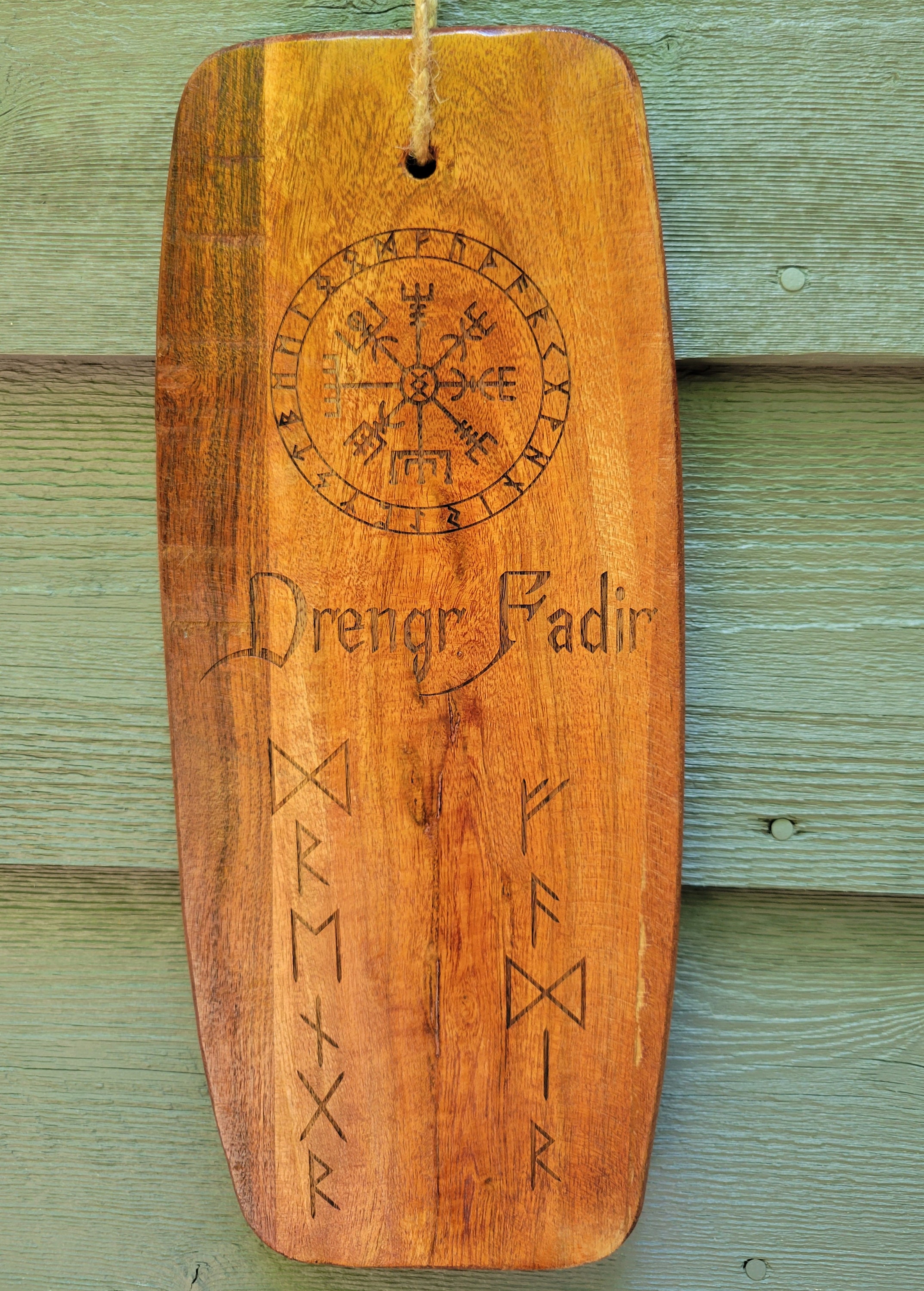 Viking Decor Norse Drengr Fadir Runes With English Translation on ...