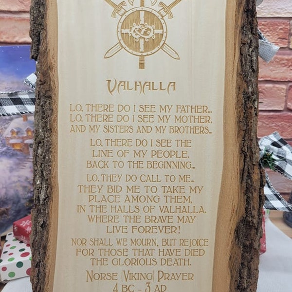 Valhalla Wood Sign - Etsy