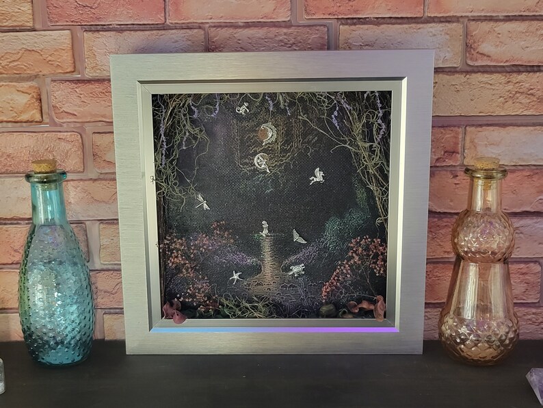 Lighted Mermaid Shadowbox: 3D Fantasy Diorama Enchanted Hollow Book ...