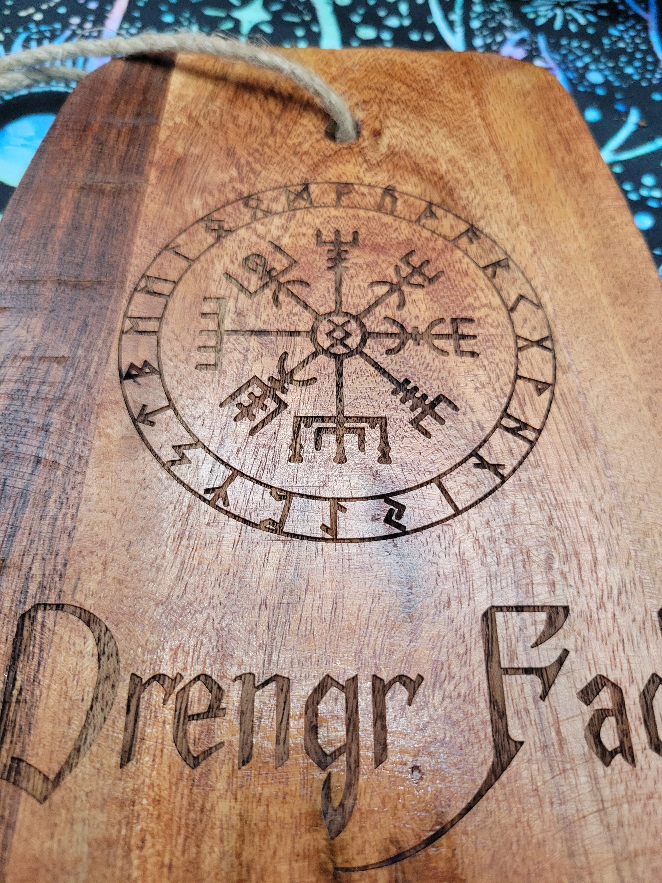 Viking Decor Norse Drengr Fadir Runes With English Translation on ...