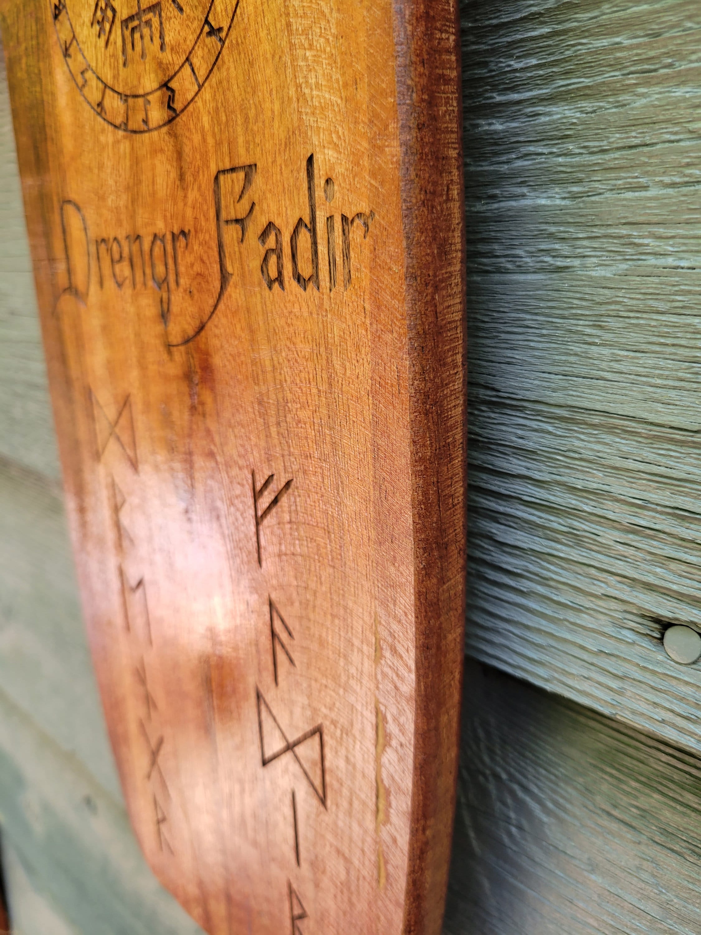 Viking Decor Norse Drengr Fadir Runes With English Translation on ...