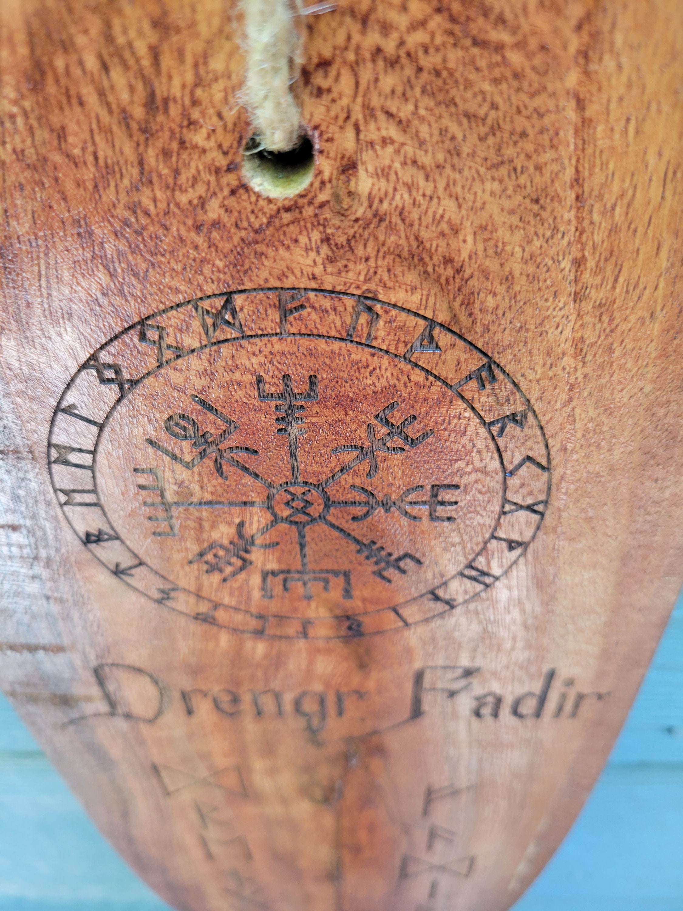 Viking Decor Norse Drengr Fadir Runes With English Translation on ...