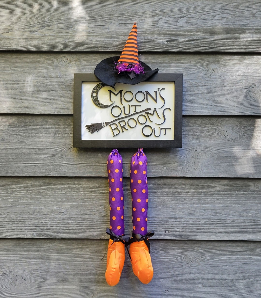 Witch Wall Decor Hanging Sign Halloween Decor Witchy Woman, Moon's Out ...