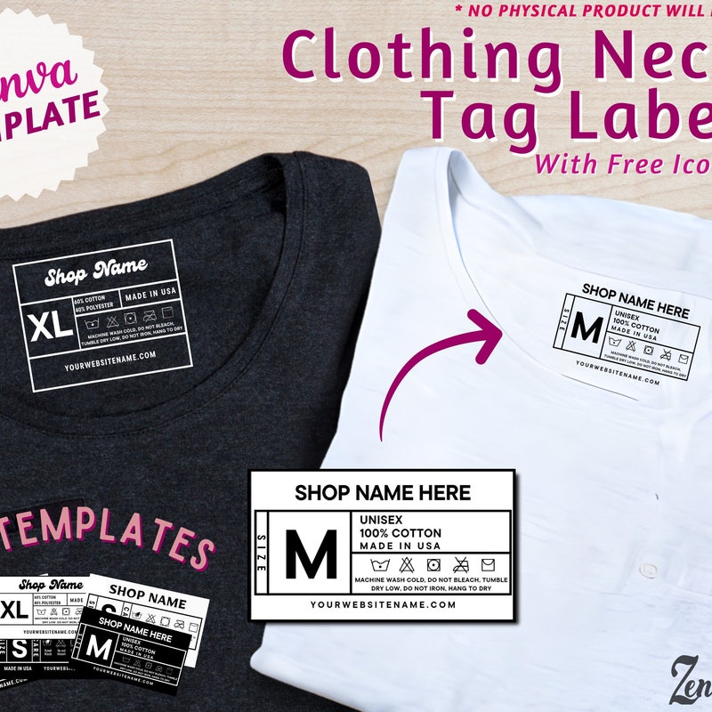 Neck Tag Template - Etsy