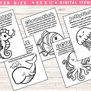 Kids Coloring Pages Cute Animals Activity for Children Homeschool ...