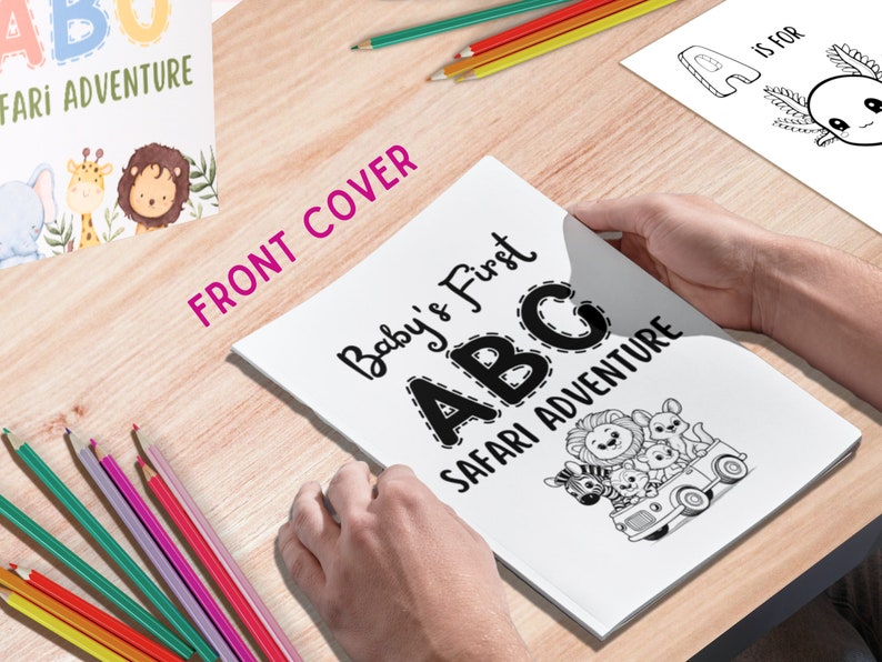 Baby Shower Activities Coloring Pages Baby's First ABC Alphabet Book ...