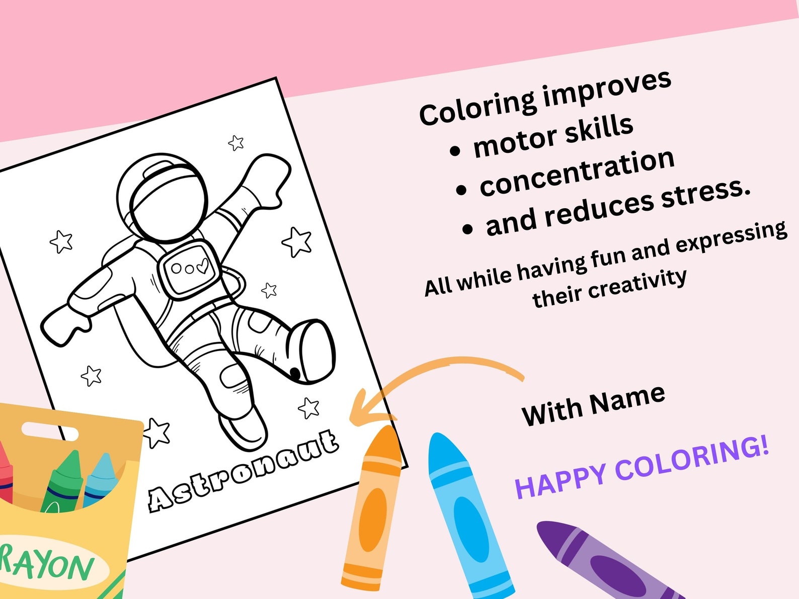 Space Planets Coloring Pages for Kids Worksheets Astronauts Rockets PDF ...
