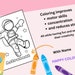 Space Planets Coloring Pages for Kids Worksheets Astronauts Rockets PDF ...