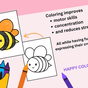 Coloring Page for Kids, Toddlers Activity for Preschoolers, Simple ...