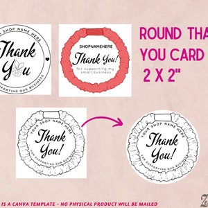 Editable Scrunchie Tag Template for Small Businesses Customizable Easy ...