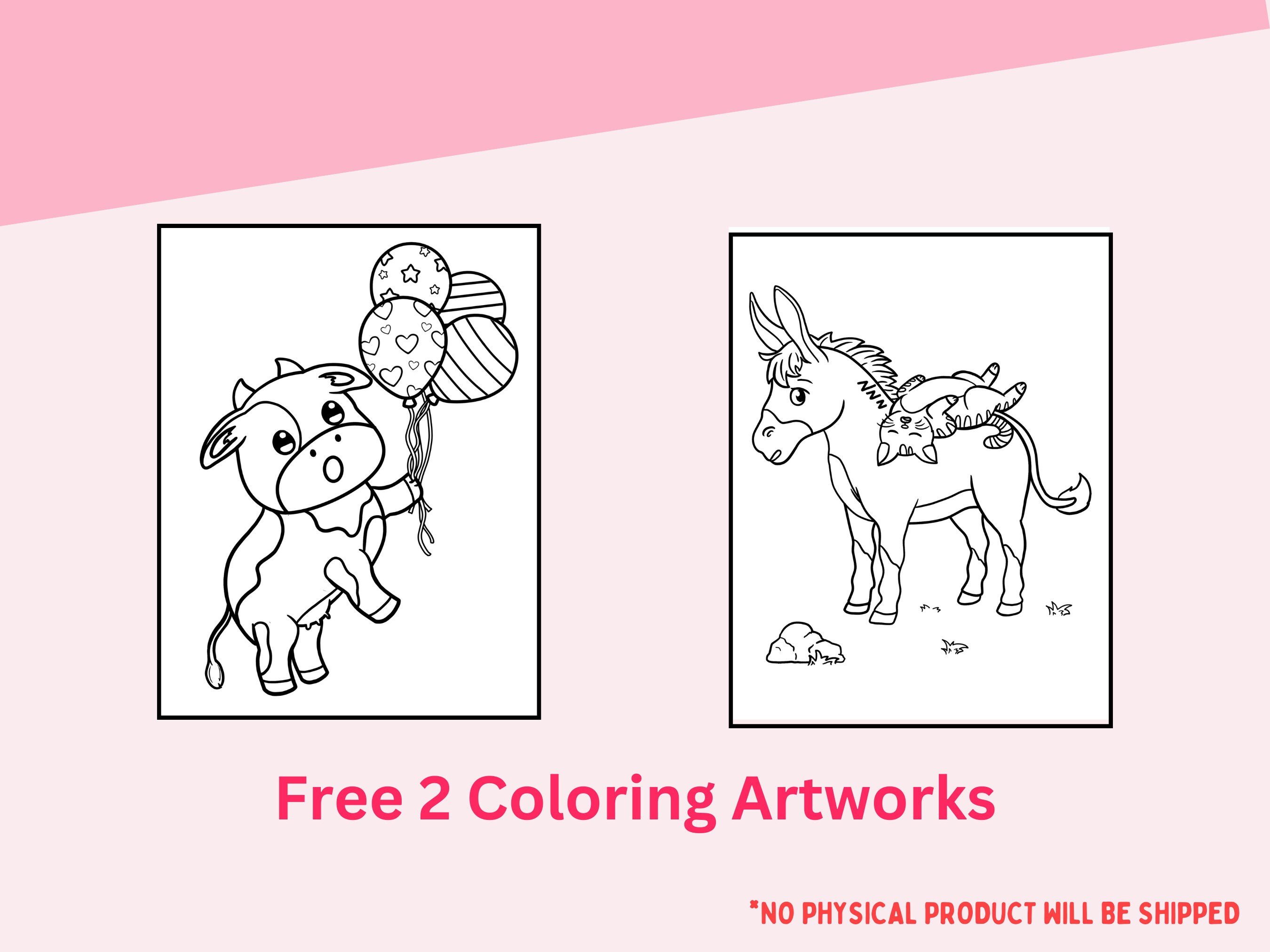 20 Farm Animal Coloring Pages With Animal Names Printable Coloring ...