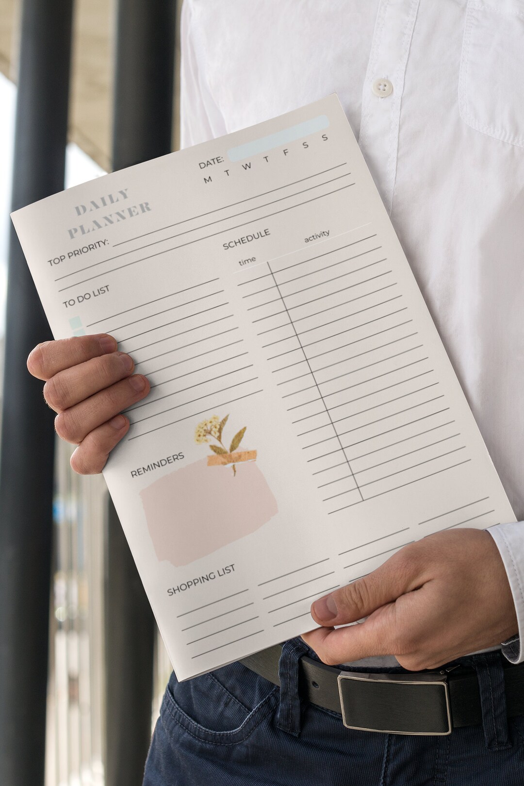 Daily Digital Planner, Printable Planner, Instant Download ...