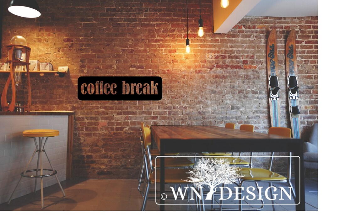 Coffee Break Design Laser-cut Wall Decoration Files - Etsy