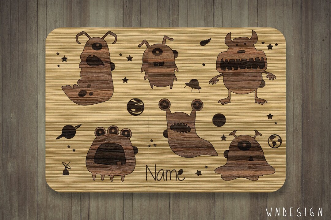 Laser Cutting Template Alien Kids Puzzle - Etsy