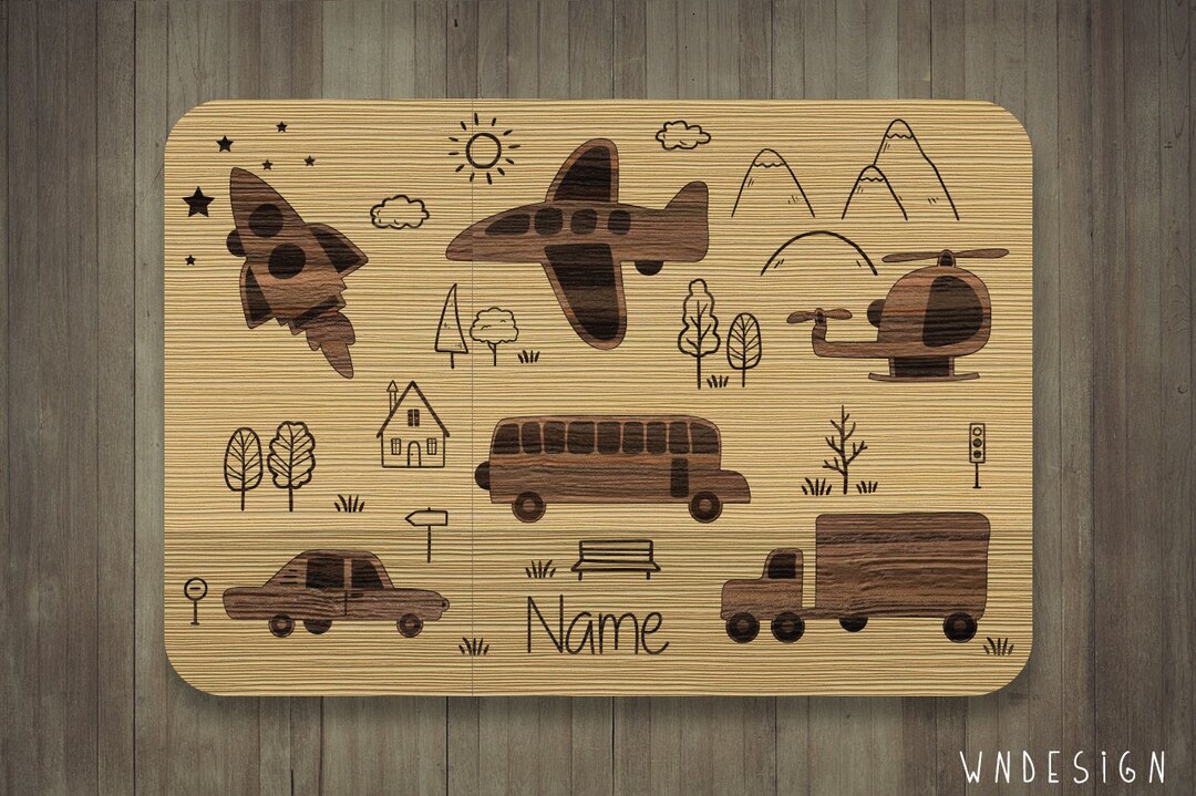 Laser Cutting Template City Kids Vehicles - Etsy