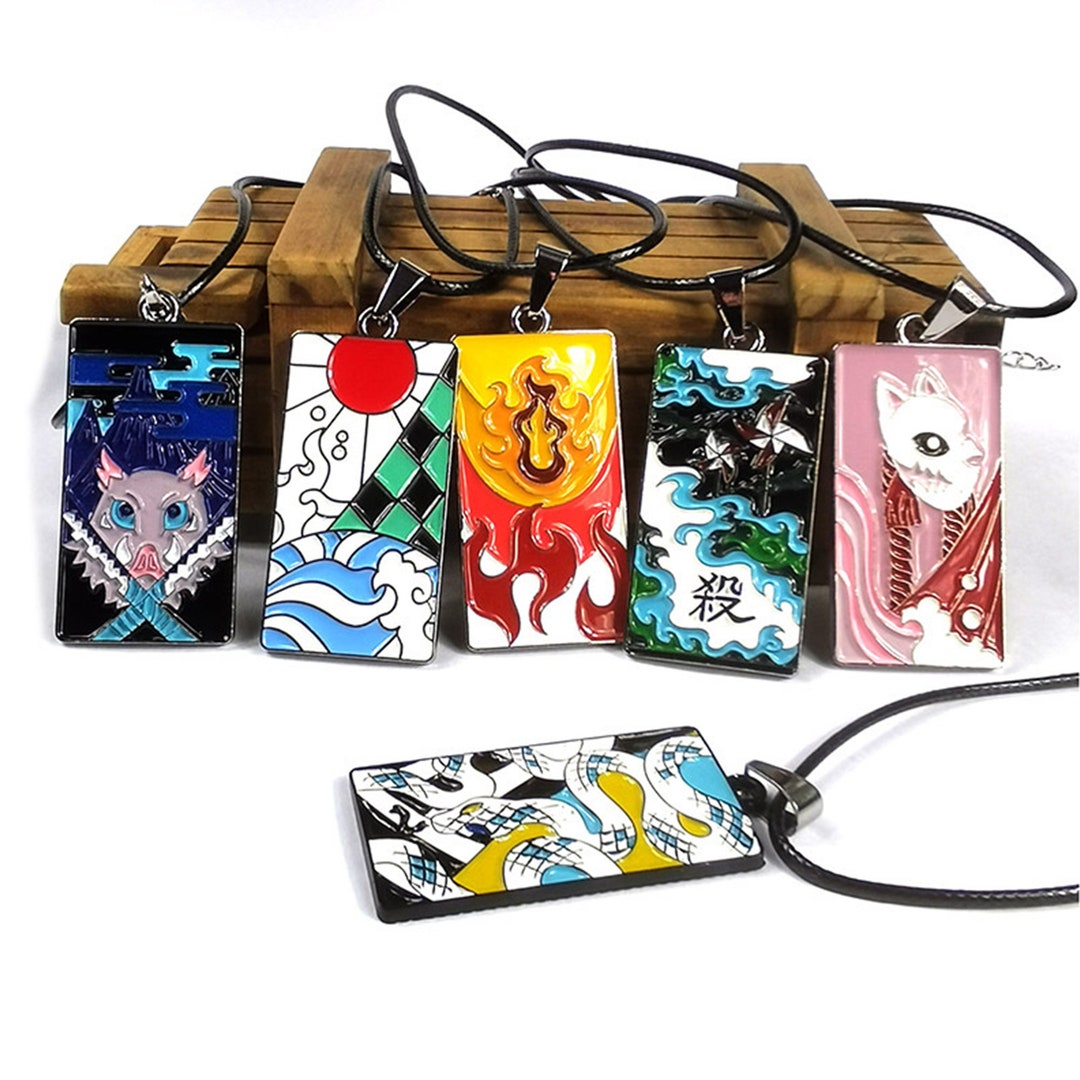 Demon Anime Pendant Necklace Handcrafted Anime Necklace - Etsy