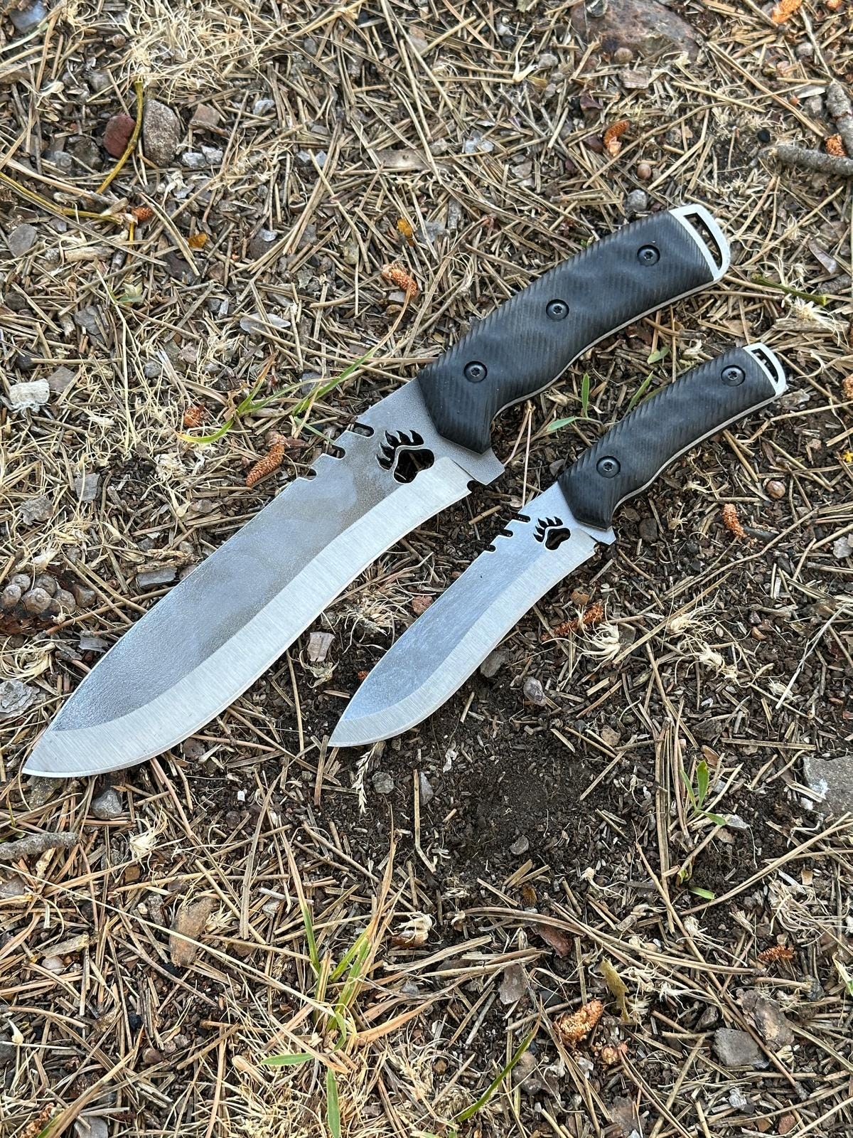 Father-son Camping Outdoor Knife Set Handmade Knife, Outdoor Knife ...