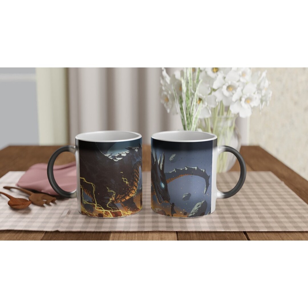 Magic Heat Sensitive 11oz Ceramic Dragon Mug - Etsy