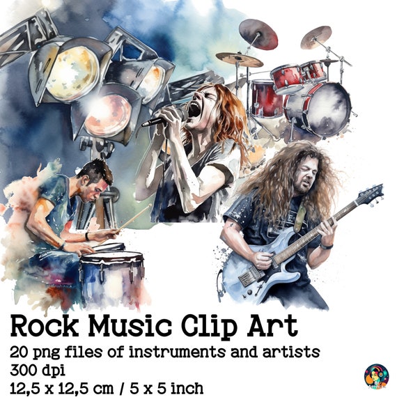 Rock Band Instruments Clip Art