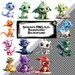 Baby Dragon Clipart Baby Dragon Papercraft Dragon Clip Art - Etsy