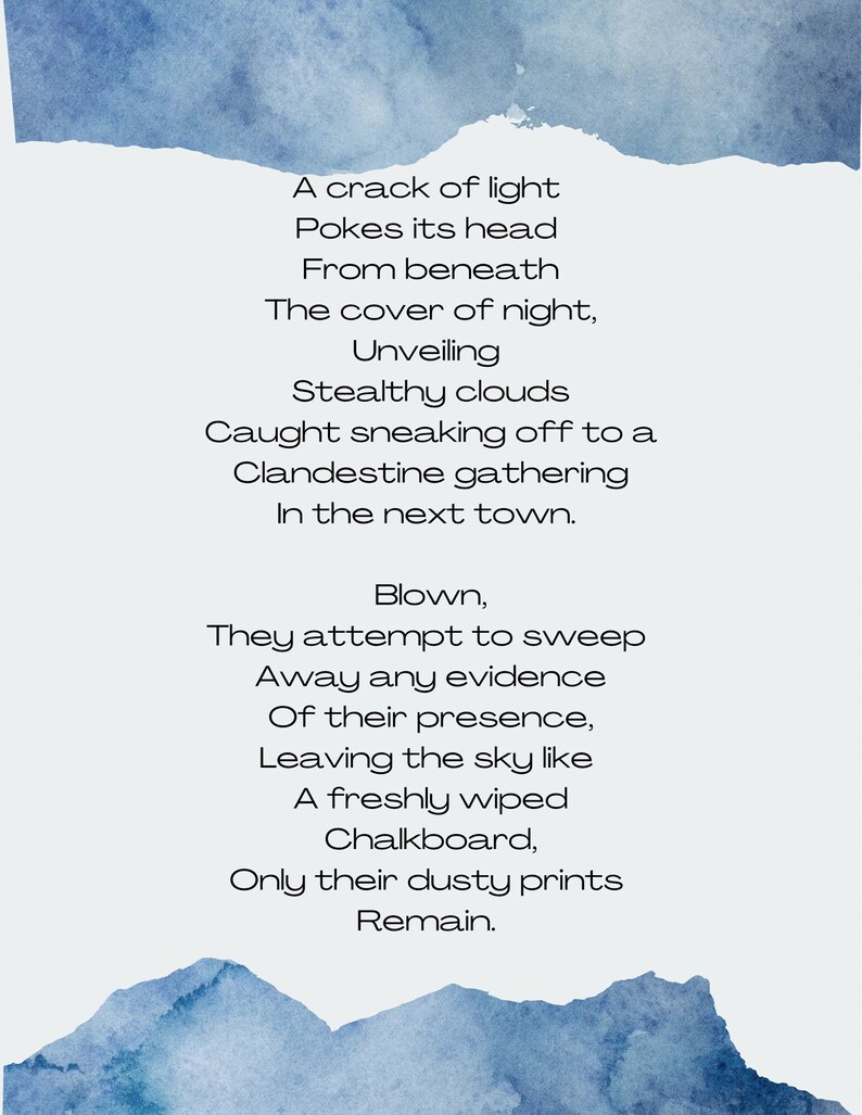 Original Poem - Etsy UK