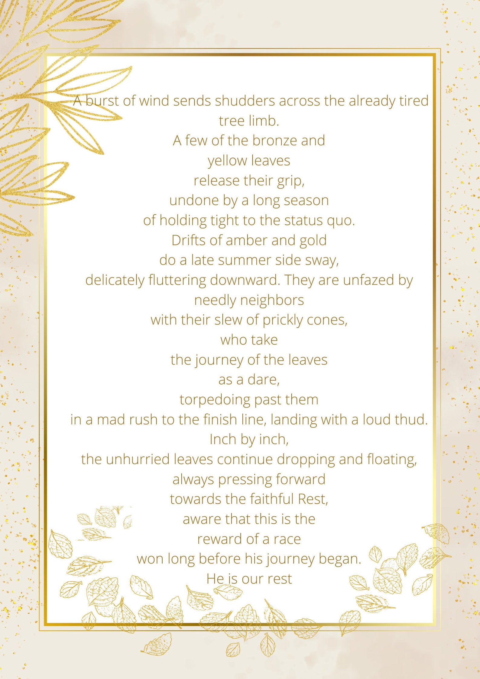 Christian Devotional Poetry Print: He is Our Rest - Etsy