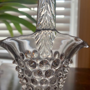 Hobnail Clear (pressed) Large 10 Inch Basket by Duncan Miller - Etsy