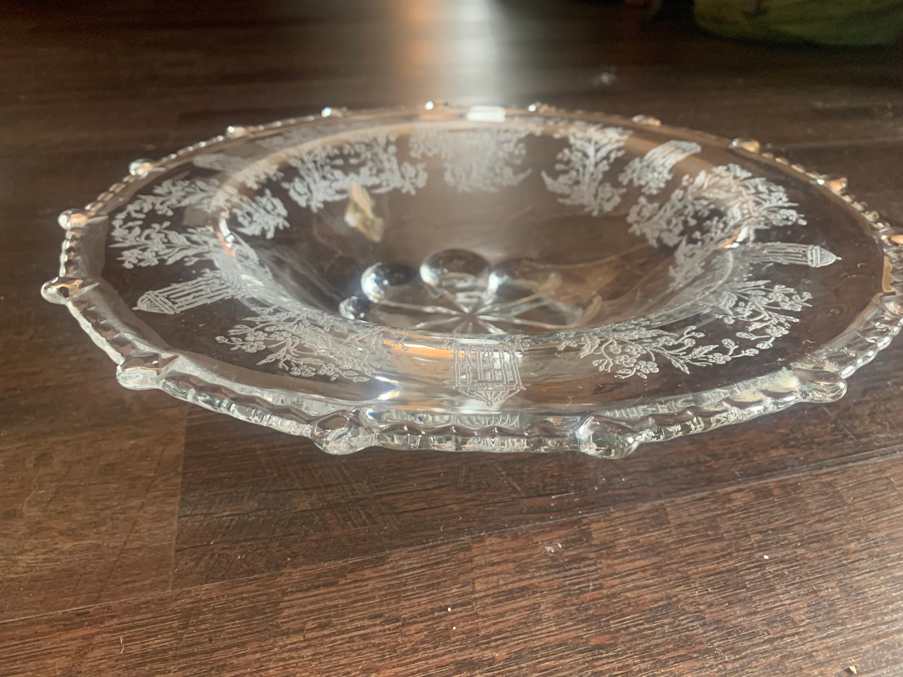 Gazebo Pattern Etching From Paden City Glass Company - Etsy