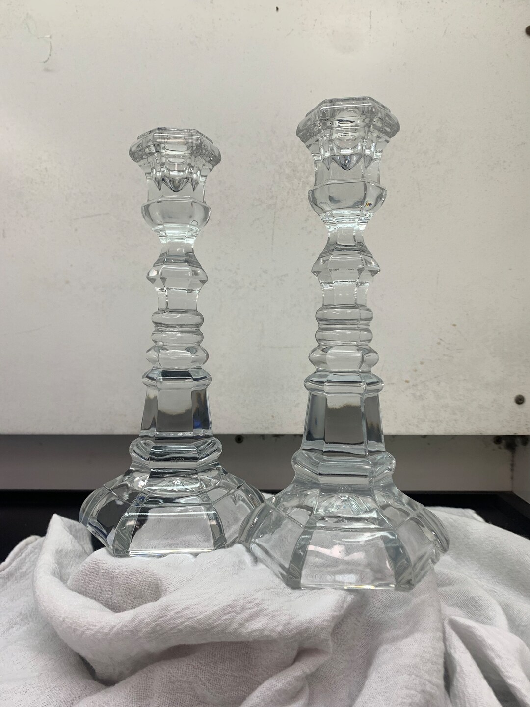 Pair of 9 1/8 Inch Argus (2770) Pattern Candlesticks Made for Henry ...