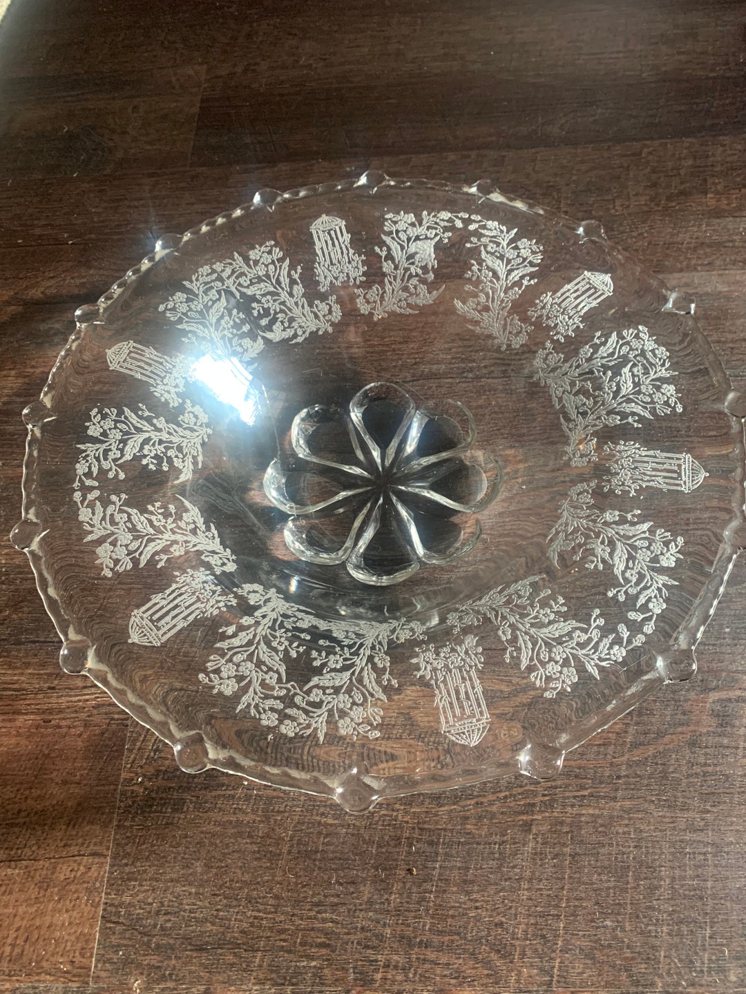 Gazebo Pattern Etching From Paden City Glass Company - Etsy