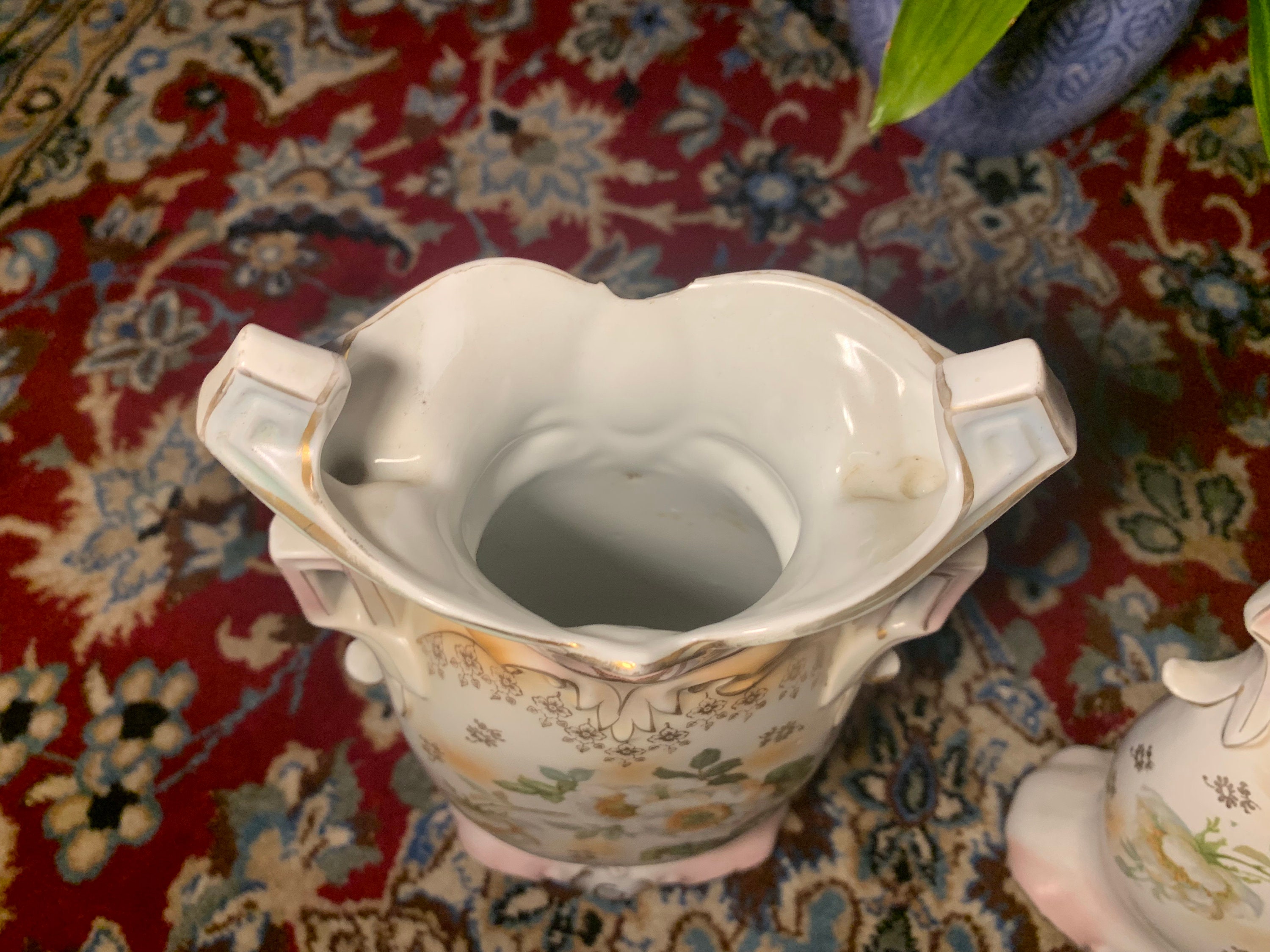 Pair of Hand Painted Porcelain IPF Vases Produced in Germany - Etsy