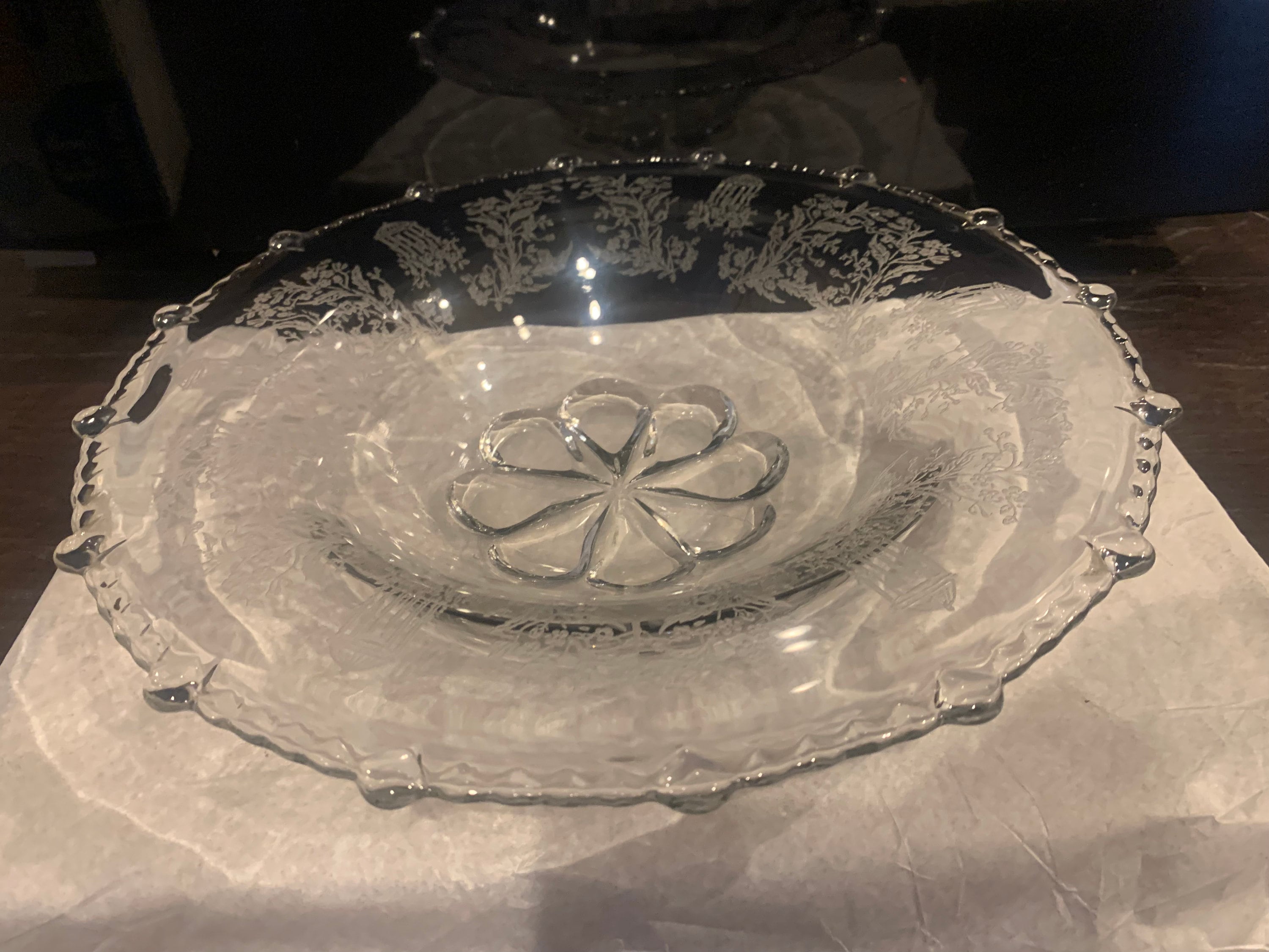 Gazebo Pattern Etching From Paden City Glass Company - Etsy