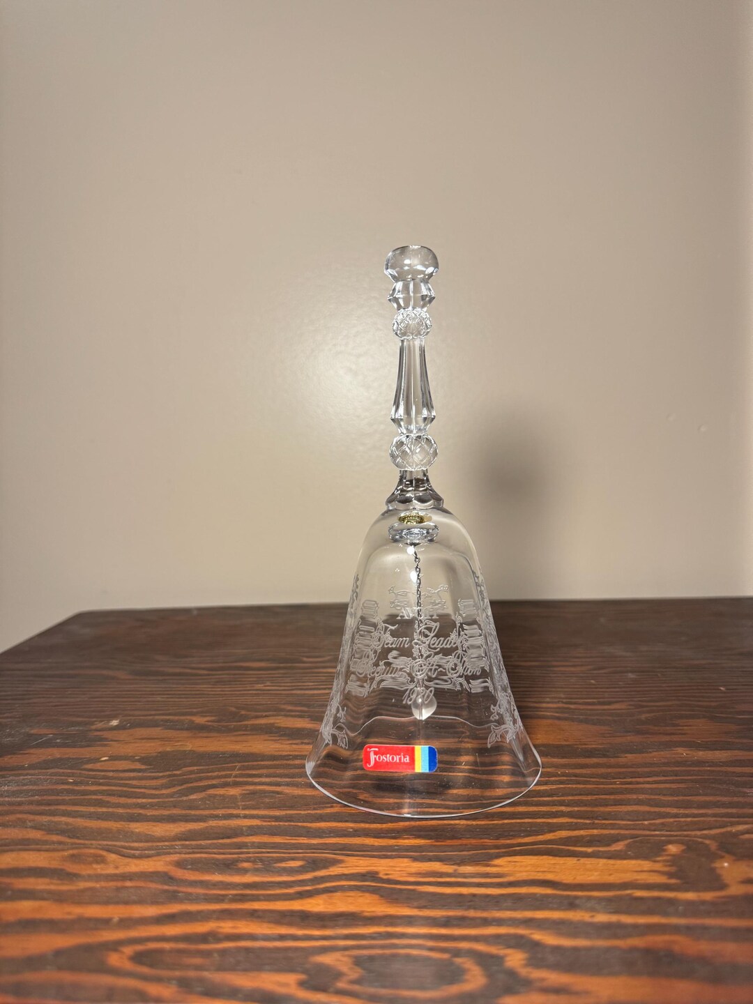 7 1/2 Inch Blown Fostoria Glass Navarre Clear (6016/327) Avon Bell - Etsy