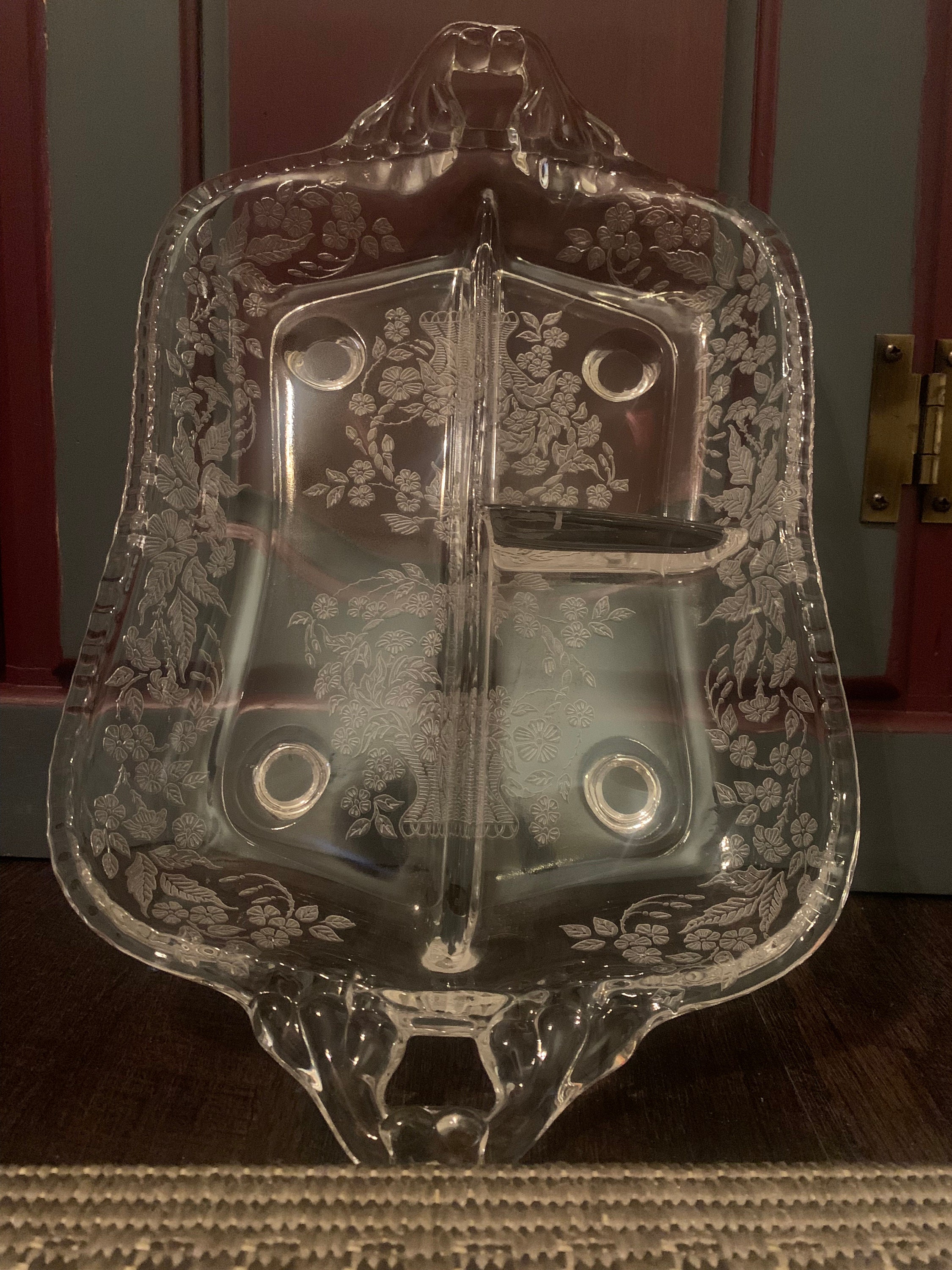 Vintage 12 Inch Oblong 3-part Relish Tray by New Martinsville Glass Co ...