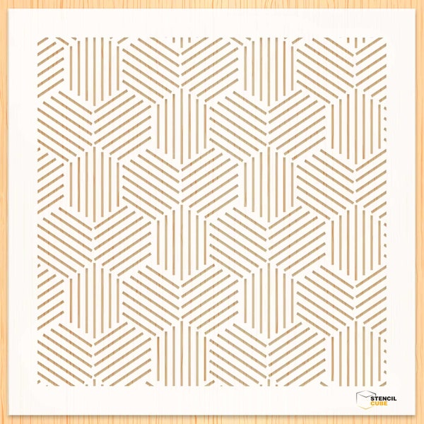 Hexagon Stencil - Etsy