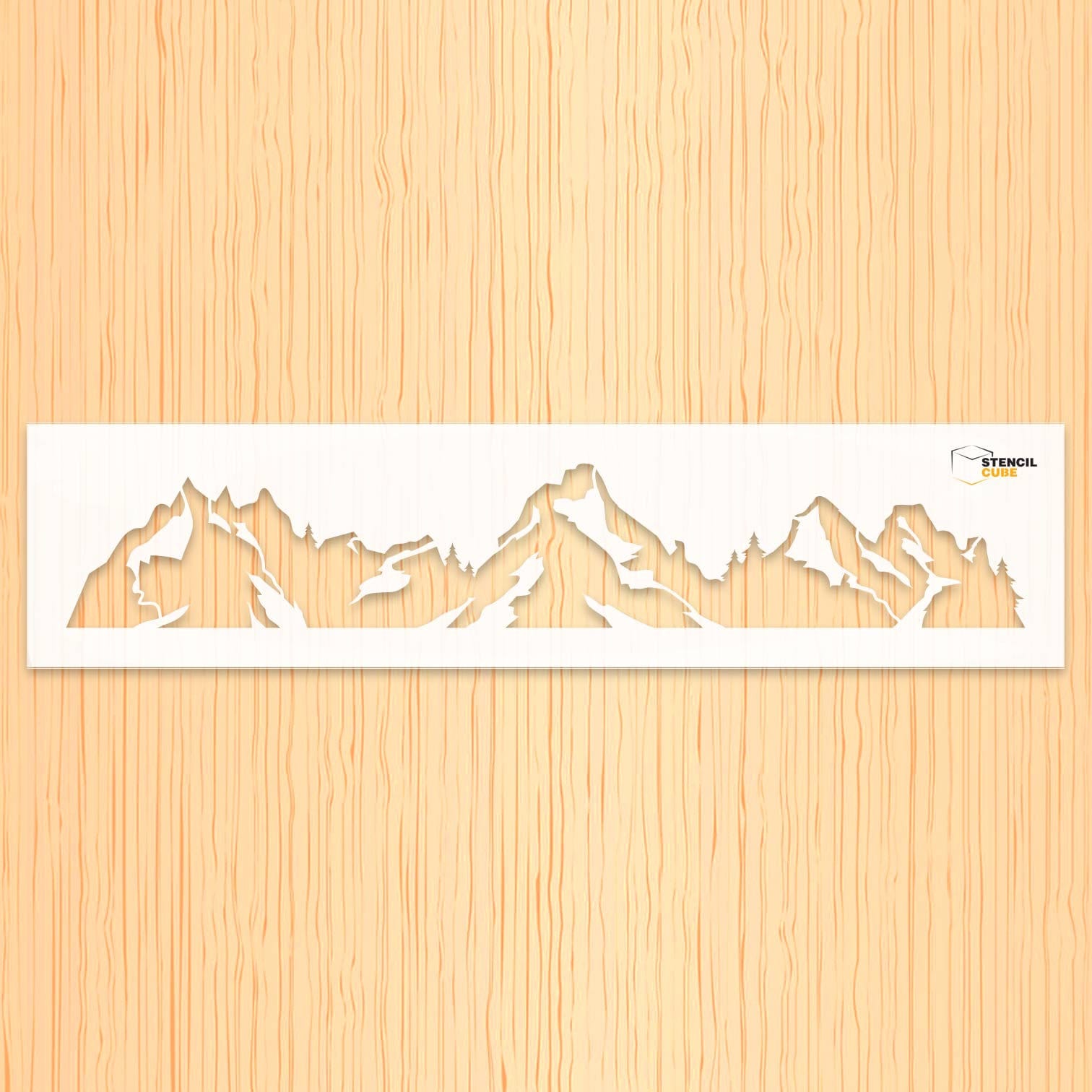 Mountain Chain Stencil - Etsy