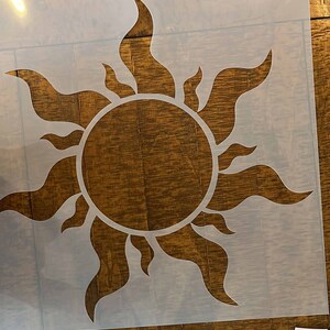 Tangled Sun Stencil - Etsy